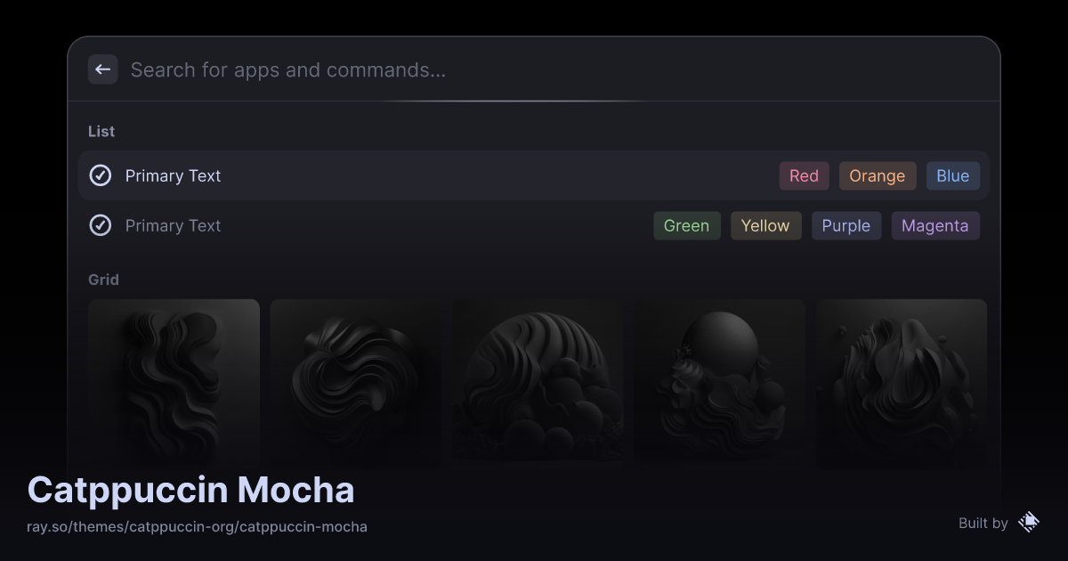 Catppuccin Mocha by Catppuccin